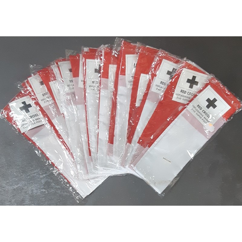 Lot(x12) Drapeau Croix Rouge Française