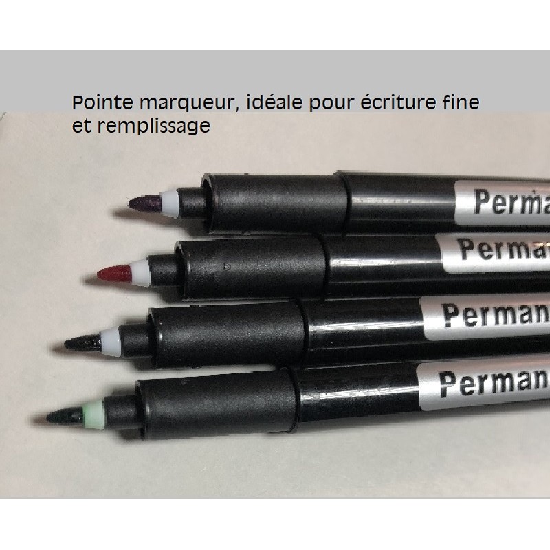Marqueur Permanent 4 couleurs